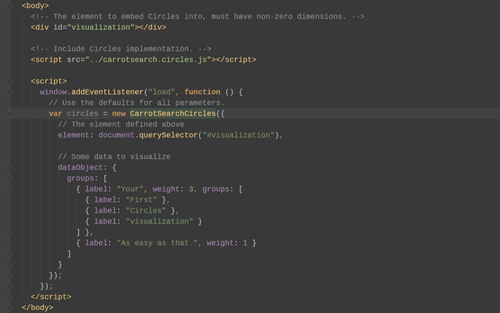 Circles: highly-interactive multi-level pie chart | Carrot Search